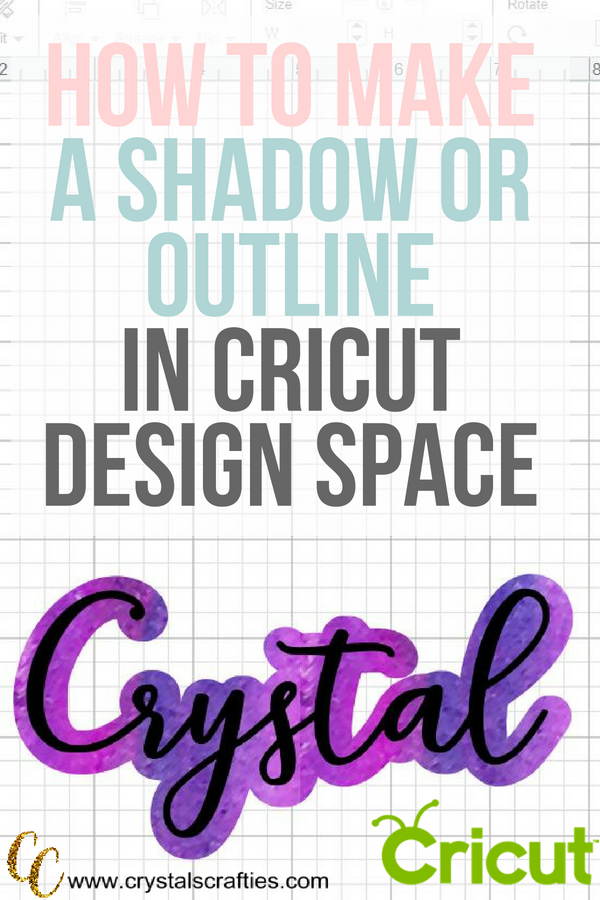 How to add shadow to letters in Cricut Design Space