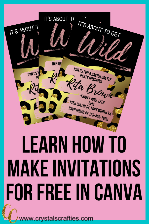 How to create invitations online for free using Canva