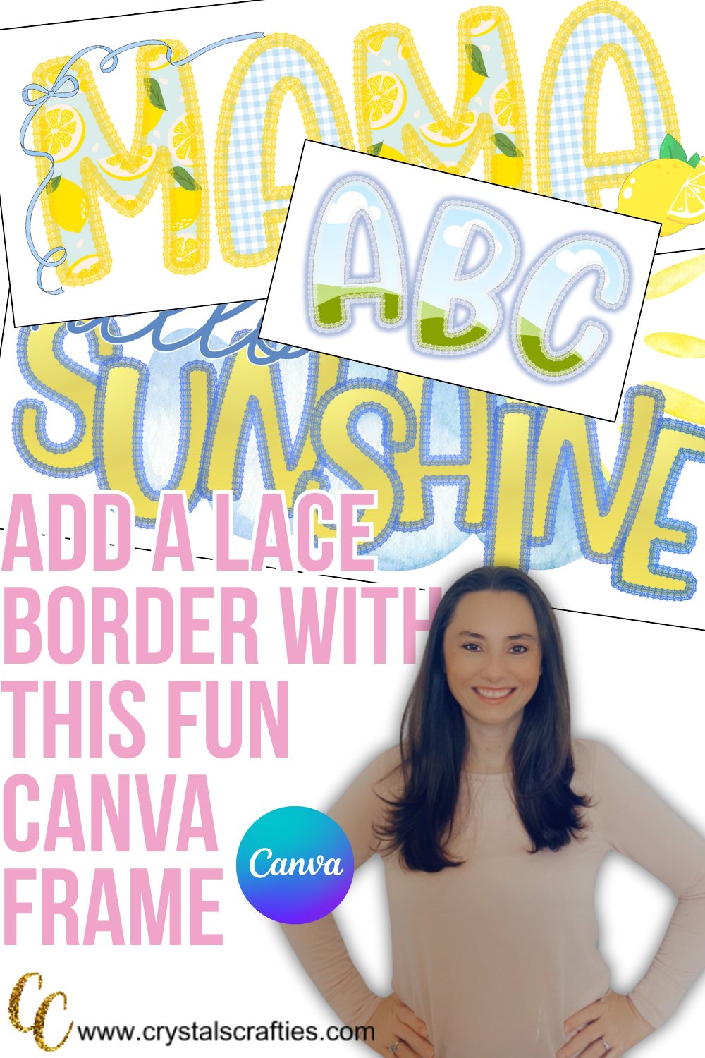 Add a Lace Border to Text in Canva