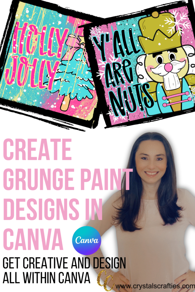 How to Create Grunge Paint Designs in Canva