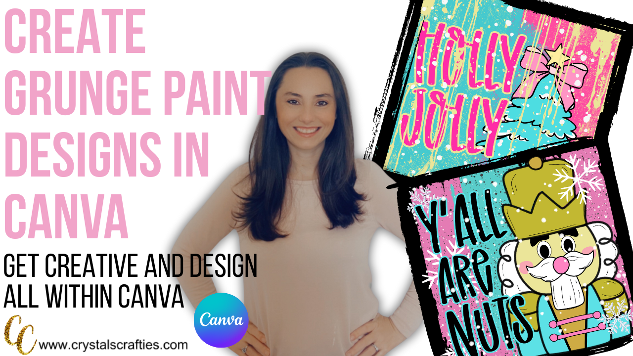 How to Create Grunge Paint Designs in Canva
