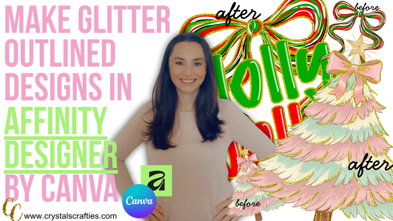 Glitter Outlines in Affinity by Canva