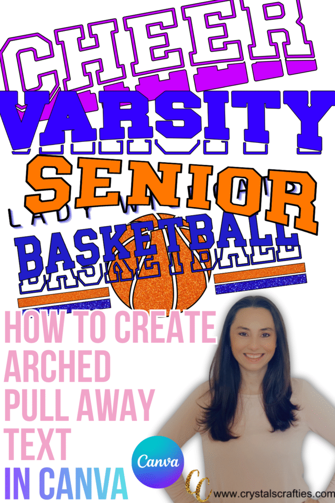 Arched Pull Away Text Designs in Canva