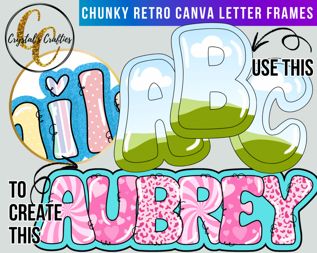 Custom Canva Designs With My New Canva Letter Frames