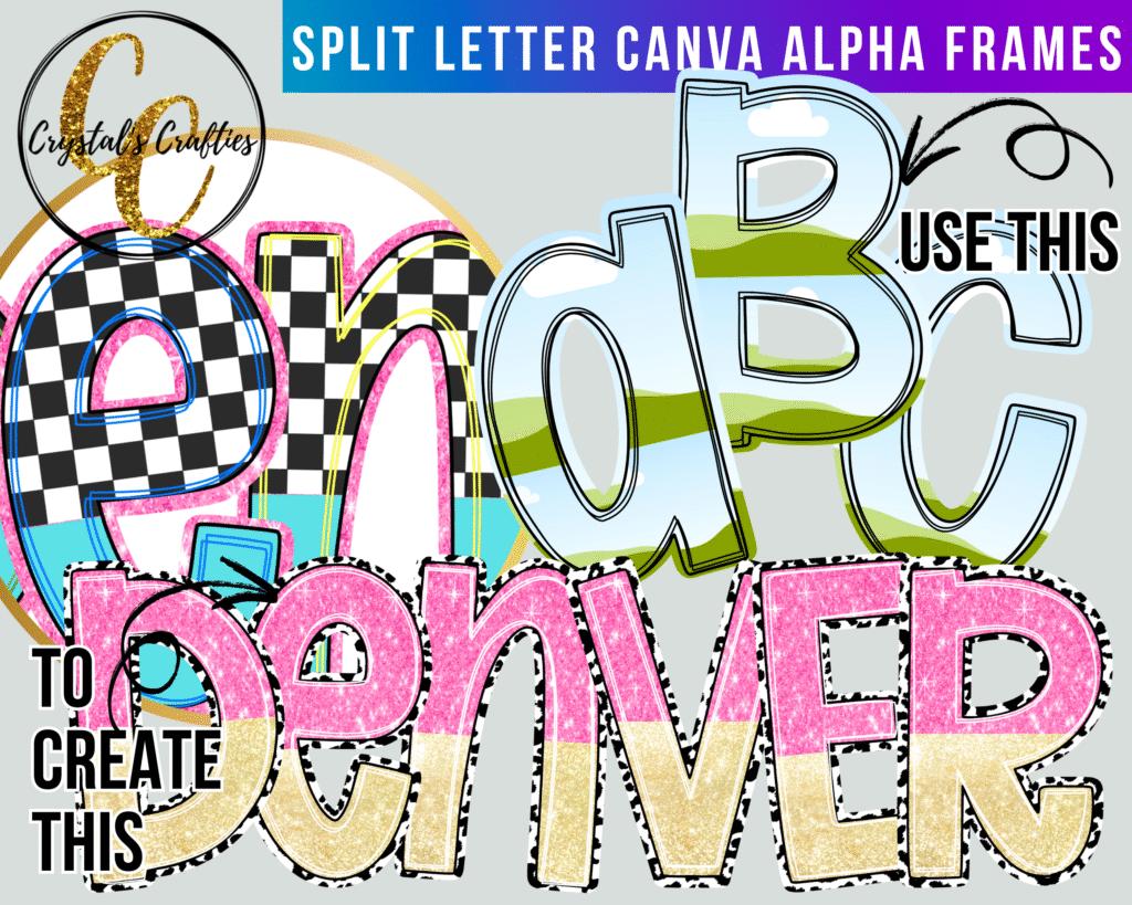 Custom Canva Designs With My New Canva Letter Frames
